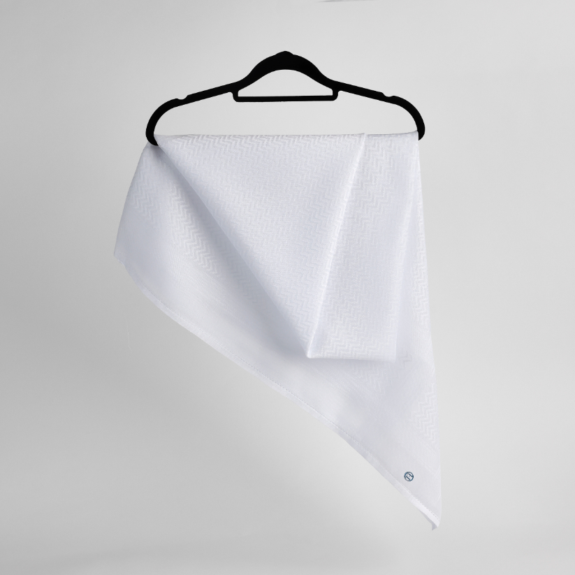 Wave White Shemagh